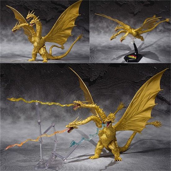 ภาพยนตร์ Monster Godzilla King สามหัวมังกร King Ghidorah Golden Dragon ...