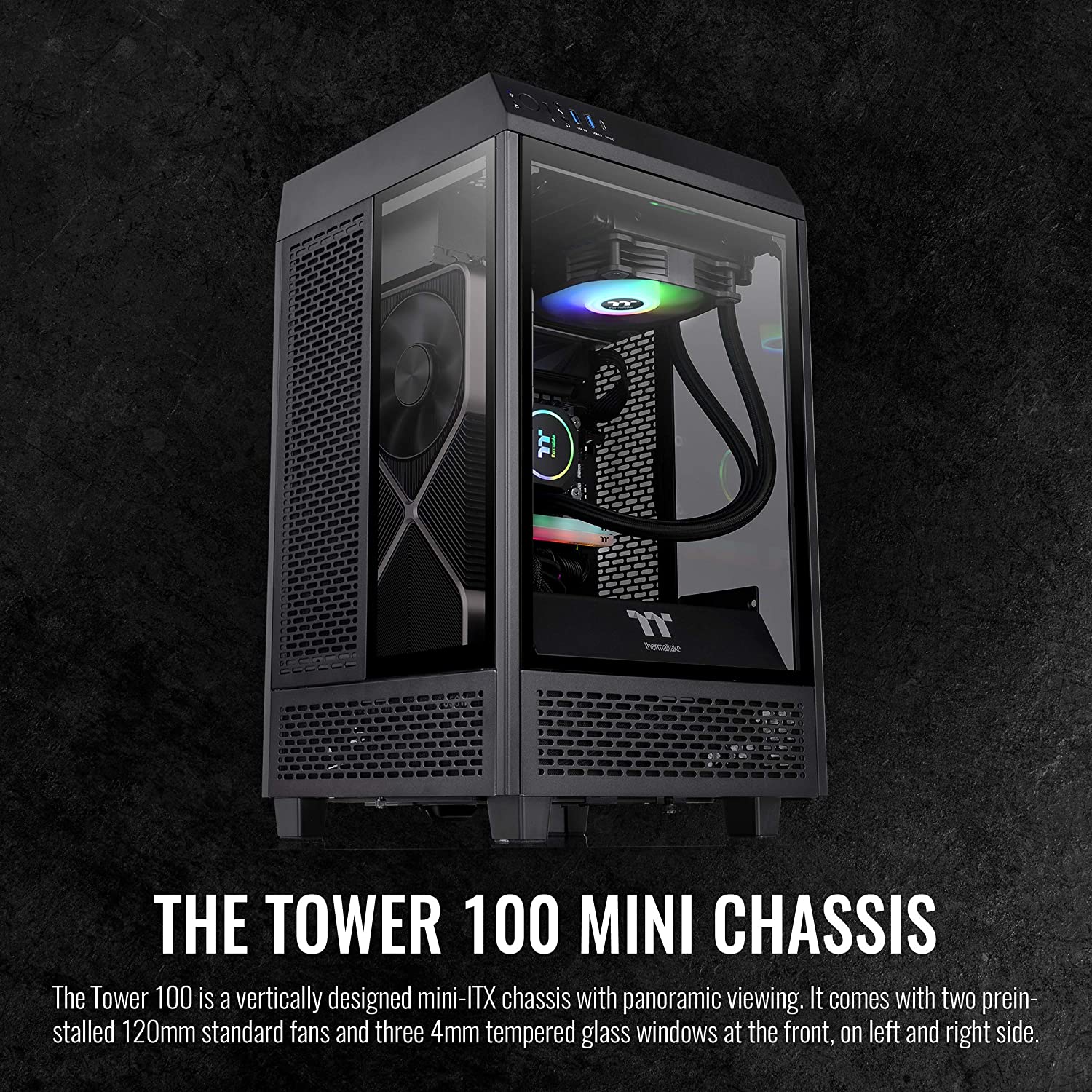 THERMALTAKE The Tower 100 Black The Tower 100 White Mini itx ...