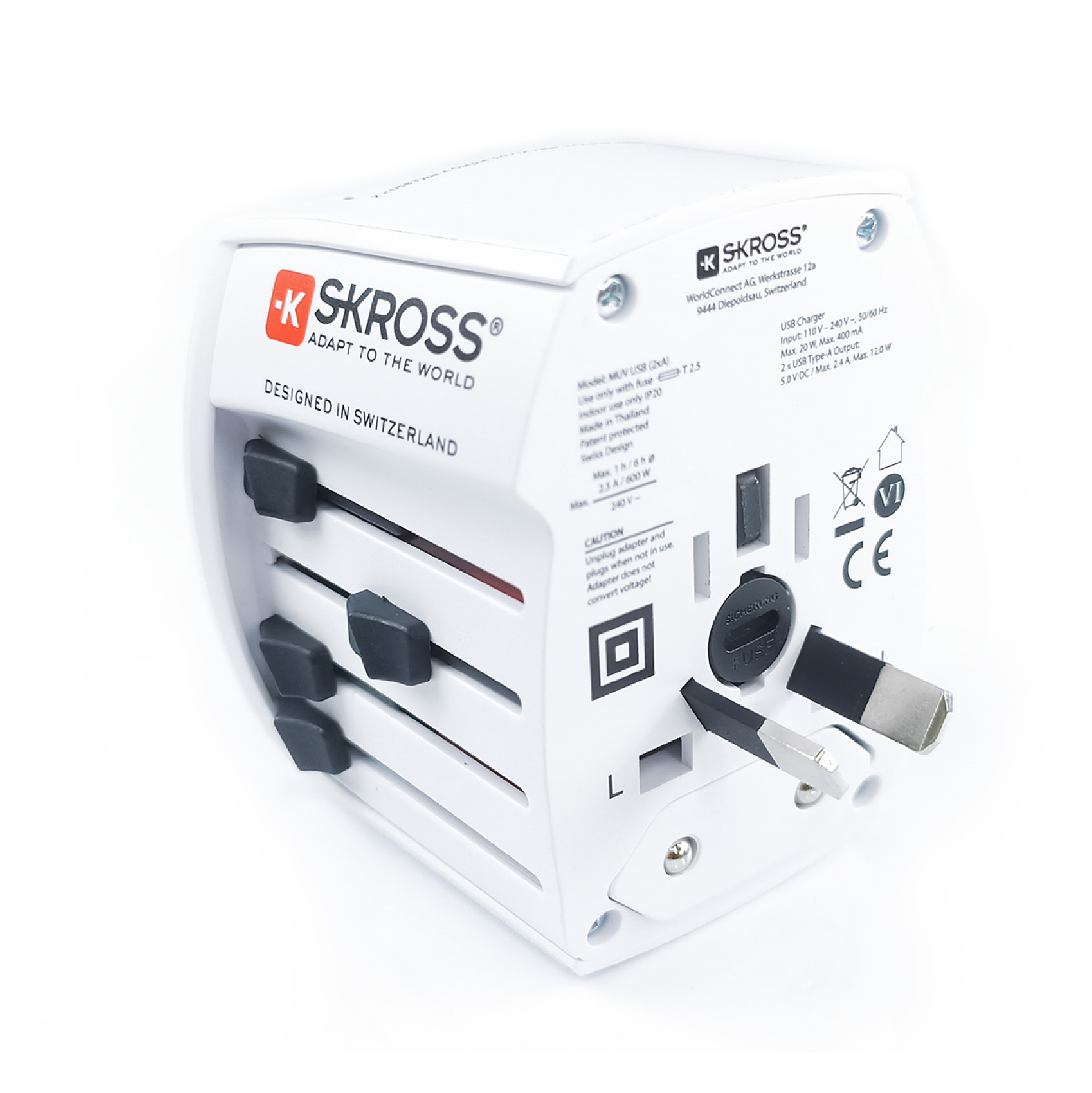 Skross อแดปเตอร์ Worldwide Travel Adapter MUV USB - belkin_thailand ...