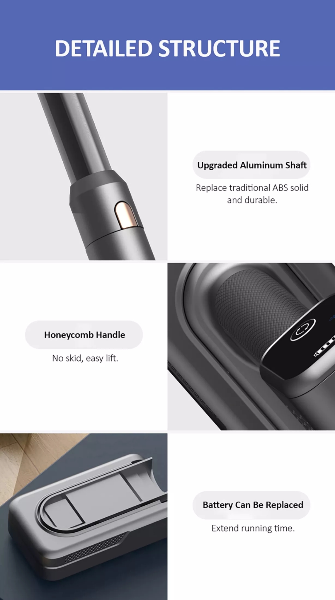 Deerma เครื่องดูดฝุ่นไร้สาย VC80 เครื่องดูดฝุ่น Vacuum Cleaner Wireless ...