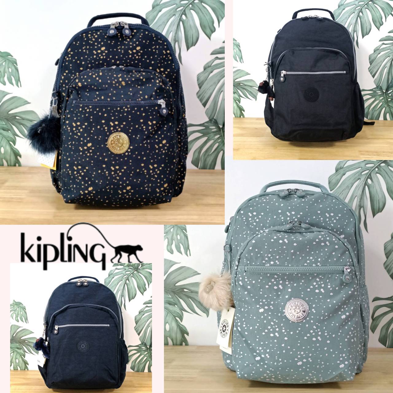 กระเป๋าสะพายหลัง กระเป๋าเป้สะพายหลัง KIPLING Seoul Large 15 Laptop ...
