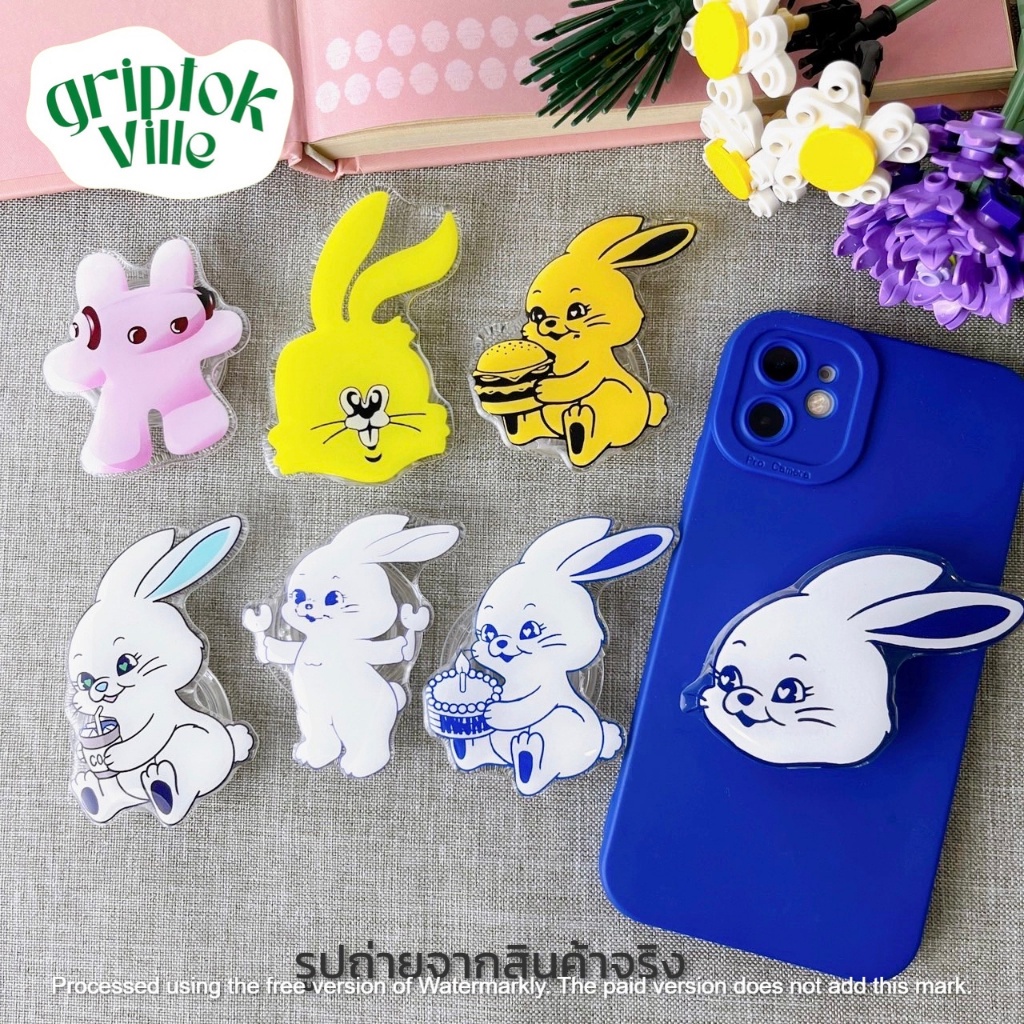 Griptok Acrylic PopSocket กริ๊บต็อก การ์ตูนติดหลังมือถือ ที่ติดโทรศัพท์ ...