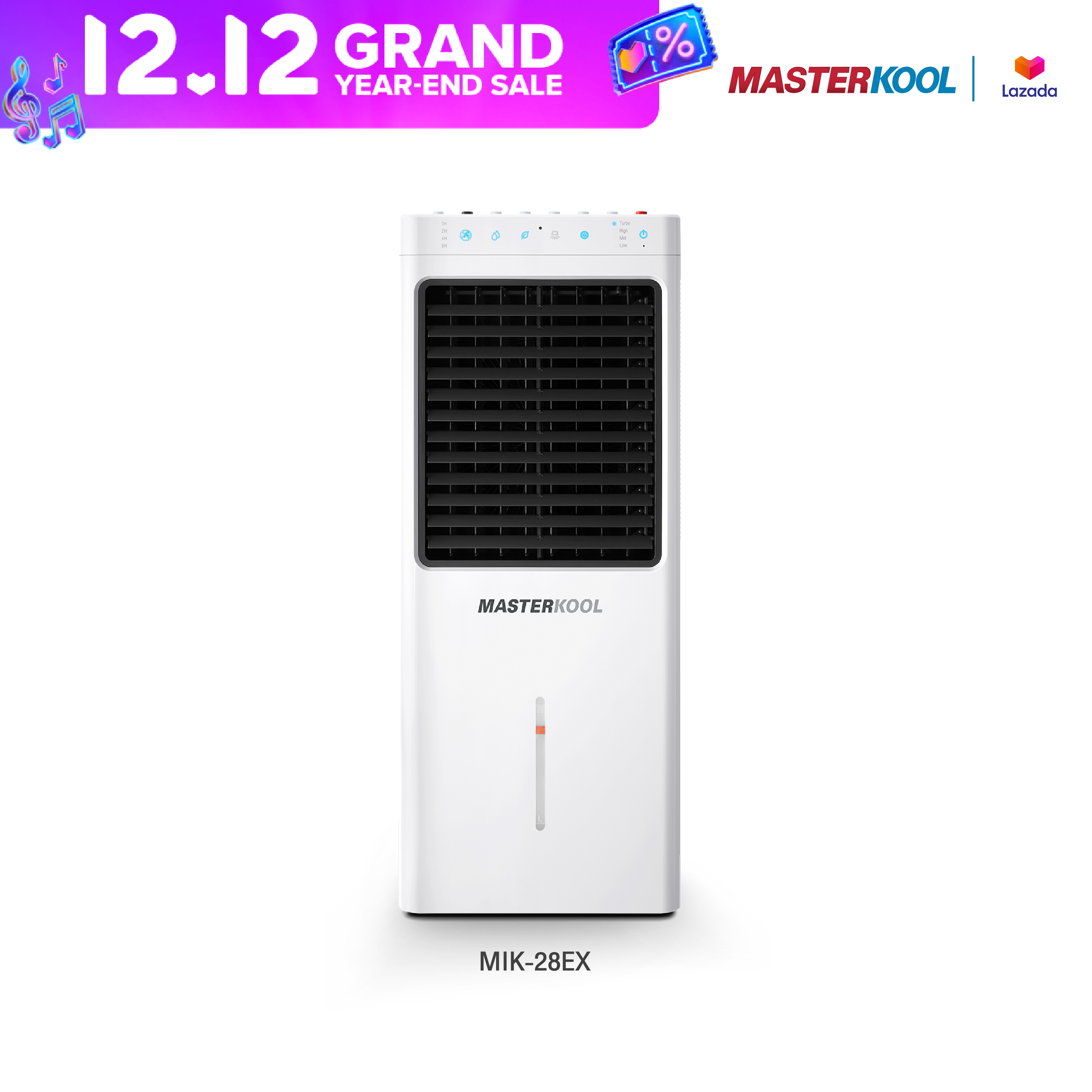 รีวิว พันทิป Masterkool พัดลมไอเย็น รุ่น MIK-28EX สีขาว ข้อความรู้