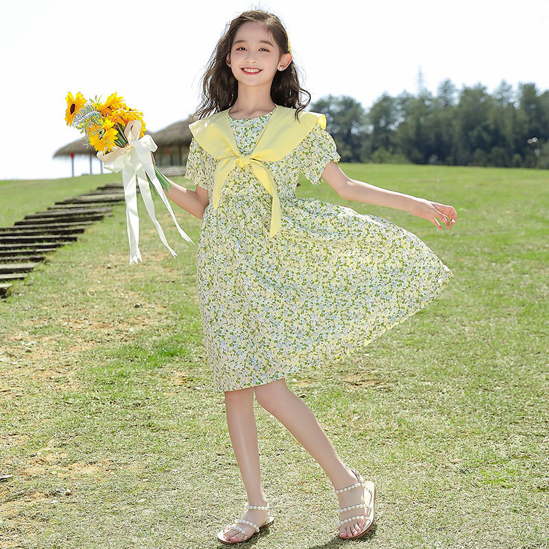 Ang damit na babae ng mga bata na prinsesa dress tag-init na damit 2022 ...