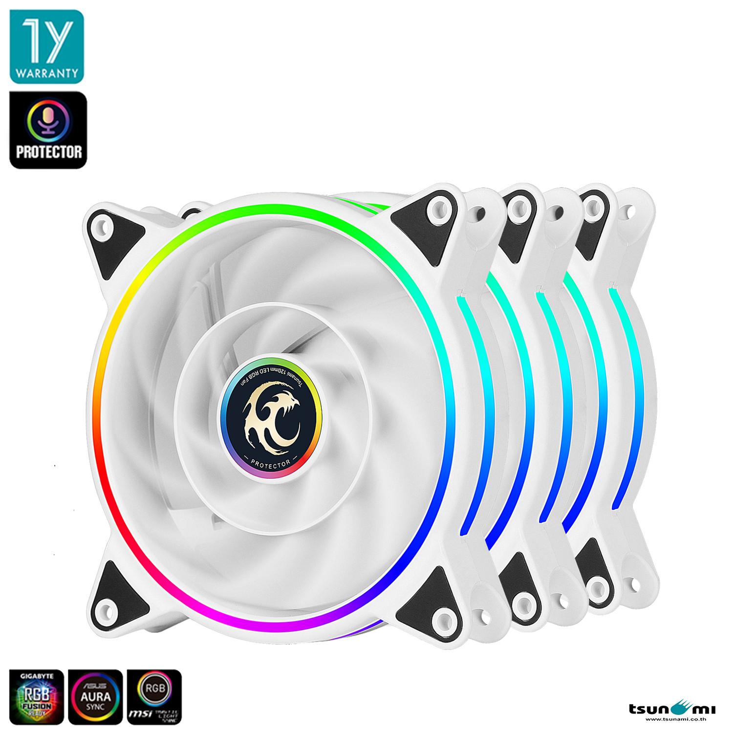 เคสคอมพิวเตอร์ Tsunami Protector Vision II Sound Sync ARGB Panorama ...