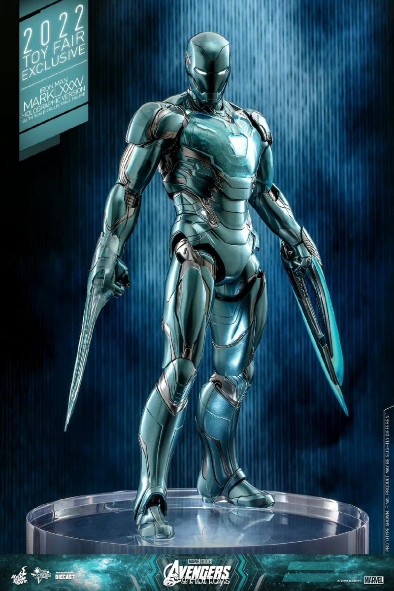 Hottoys HT 16 MMS646 Iron Man MK85 Holographic Version 2022 Toy Fair ...
