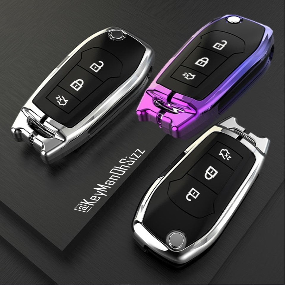 กรอบเคสโลหะกุญแจรถ Ford Ranger XLT Wildtrak Hard Case (Alloy Key Cover ...
