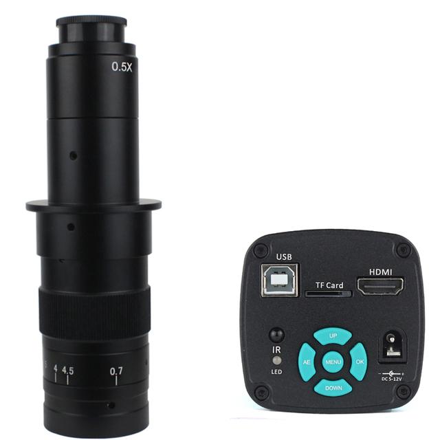 48MP 1080P 4K HDMI USB Industrial Digital Video Microscope Camera Zoom ...