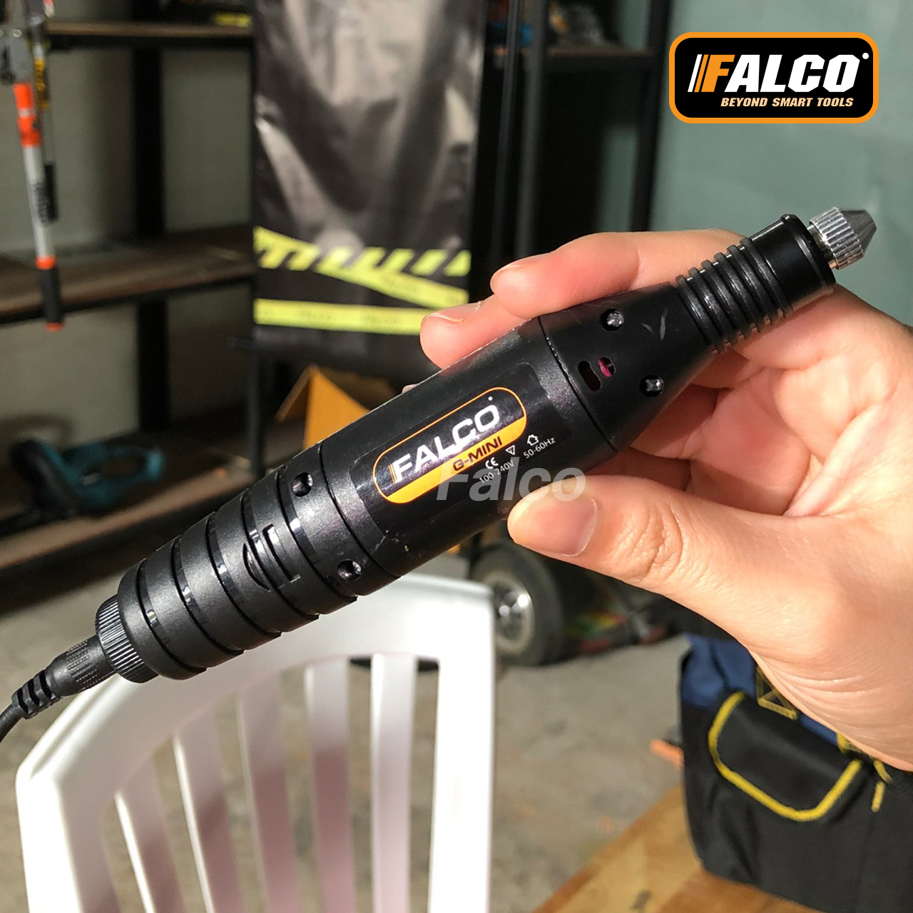 FALCO เครื่องเจียรพกพา เครื่องเจียรไฟฟ้า เจียรสายอ่อน เครื่องเจียรเล็บ ...