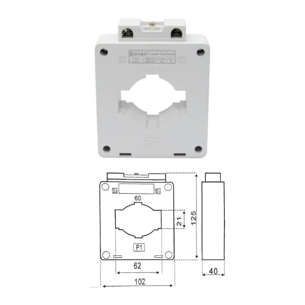 DAKO MSQ-60 CT เคอเร้นท์ หม้อแปลงกระแสไฟฟ้า ( CURRENT TRANSFORMER ...