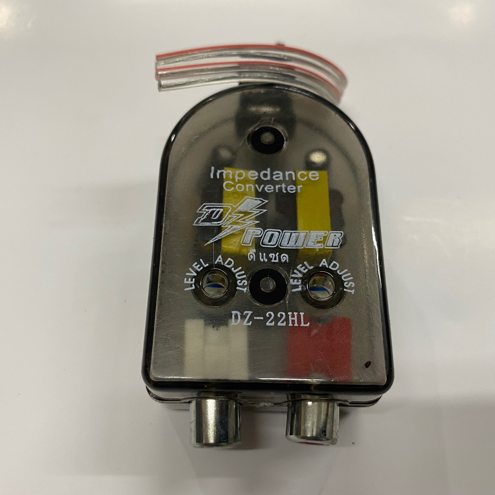 ADAPTOR HI TO LOW อะเดปเตอร์ตัวแปลงสัญญาณเสียง สำหรับวิทยุติดรถยนต์ ...
