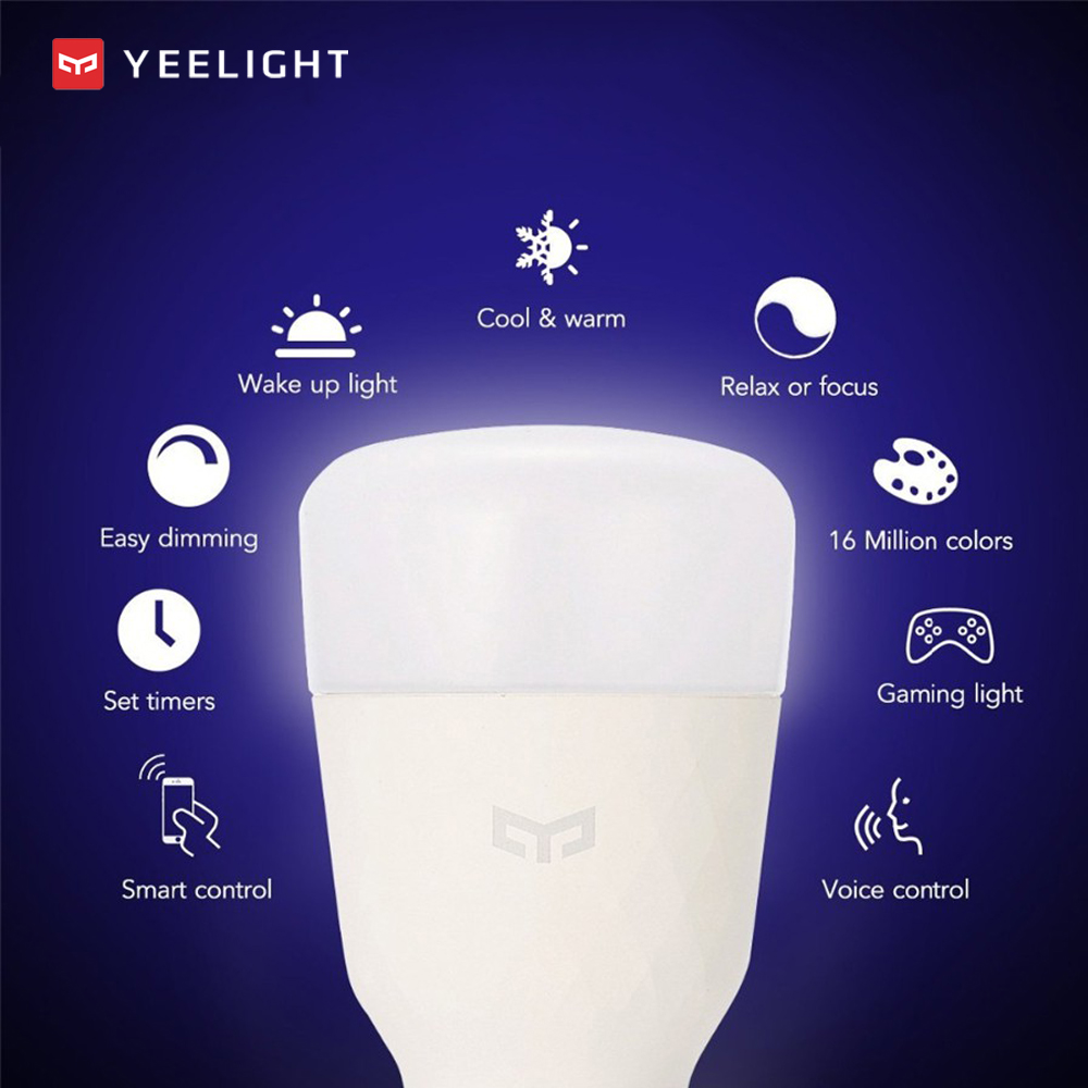 Yeelight Smart LED Bulb 1S Colorful - หลอดไฟอัจฉริยะ ปรับได้ 16 ล้านสี สั่งงานด้วยเสียง รองรับ ...