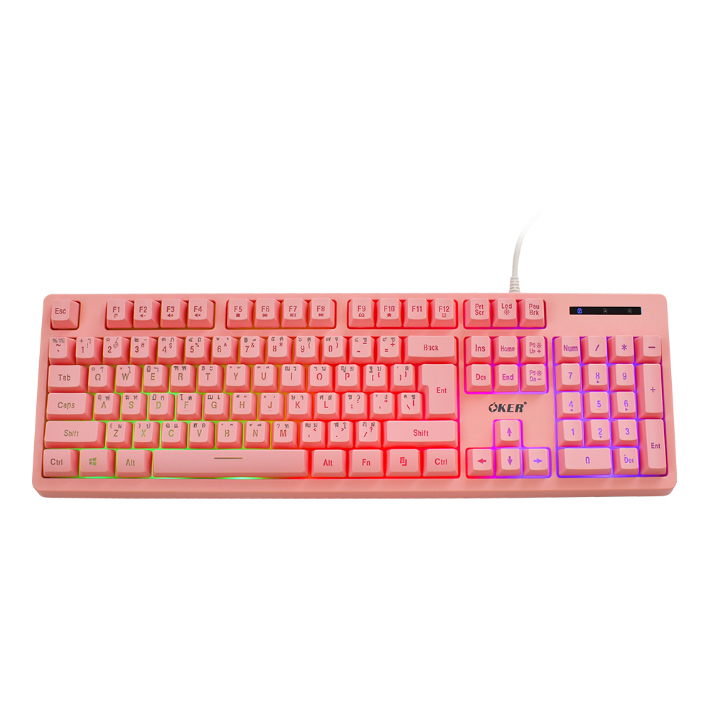 BACKLIT GAMING KEYBOARD OKER MODEL : KB-789 | Lazada.co.th