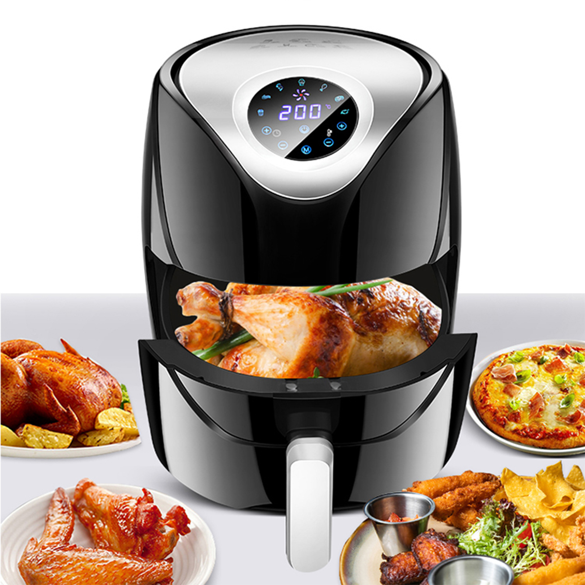 Air fryer รุ่นใหม่! หม้อทอด เครื่องทอดไร้มัน เครื่องทอดอัจฉริยะ หม้อทอด ...