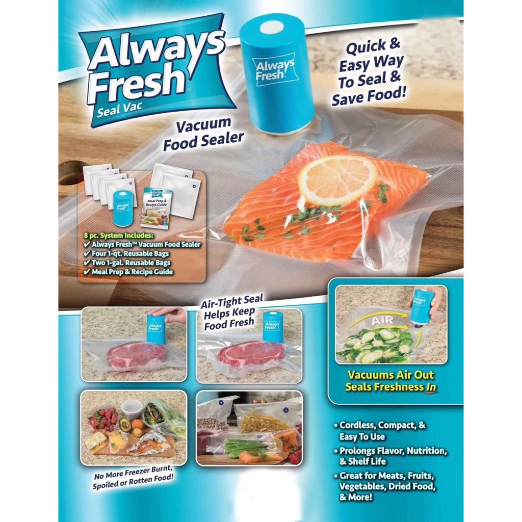 เครื่องซีลถุงอาหารสูญญากาศแบบพกพา 【JULY】 | Lazada.co.th