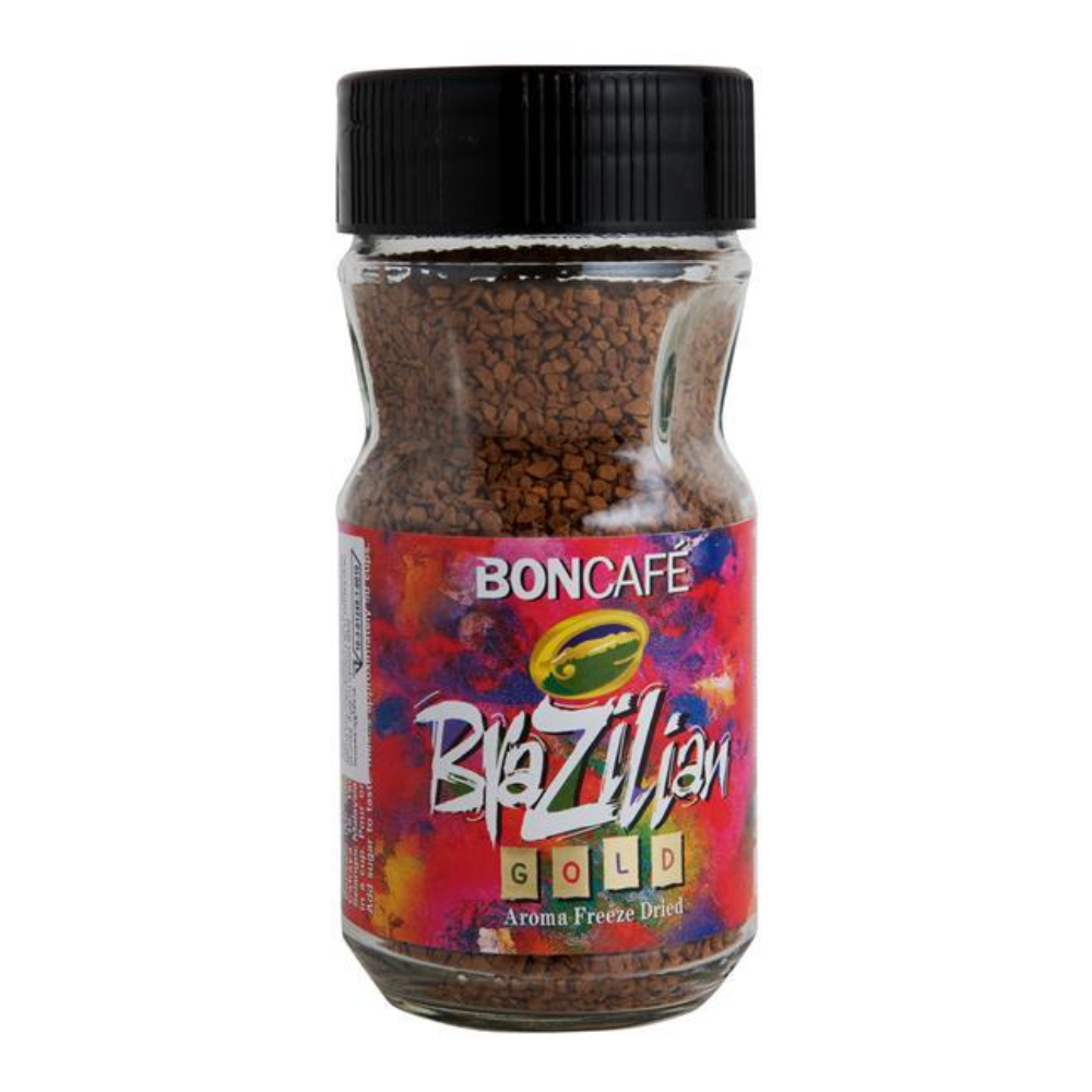 Boncafe Brazilian Freeze Dried Coffee บอนกาแฟ บราซิลเลี่ยน กาแฟสำเร็จรูปชนิดฟรีซดราย 100 กรัม ...