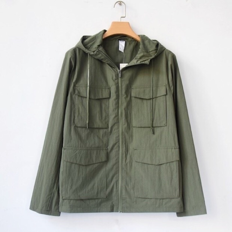 เสื้อคลุมฮู้ด เสื้อทหาร Jacket เสื้อเขียวทหาร แบรนด์ ANKO ACTIVE (JK521 ...
