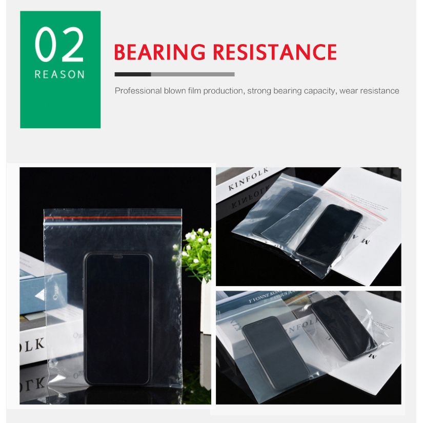 100pcs Multi-size reusable miniature sealed plastic bags Keep your ...