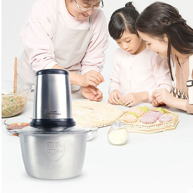 Anjia เครื่องปั่นบด เครื่องบดอาหาร เครื่องบดเนื้อไฟฟ้า บดผัก เครื่อง ...