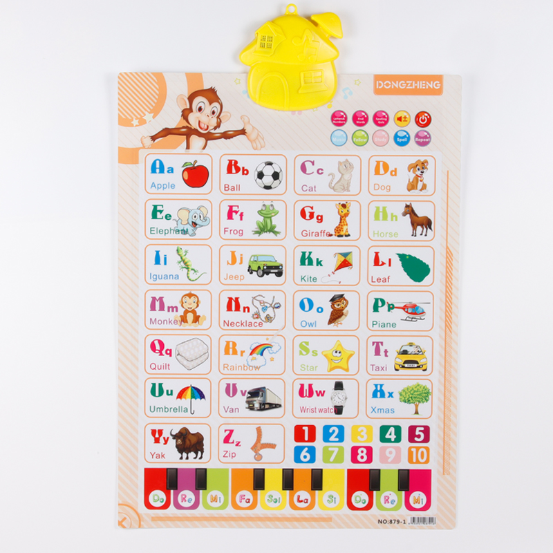 English Alphabet Talking Poster Interactive Electronic ABC & Letters ...