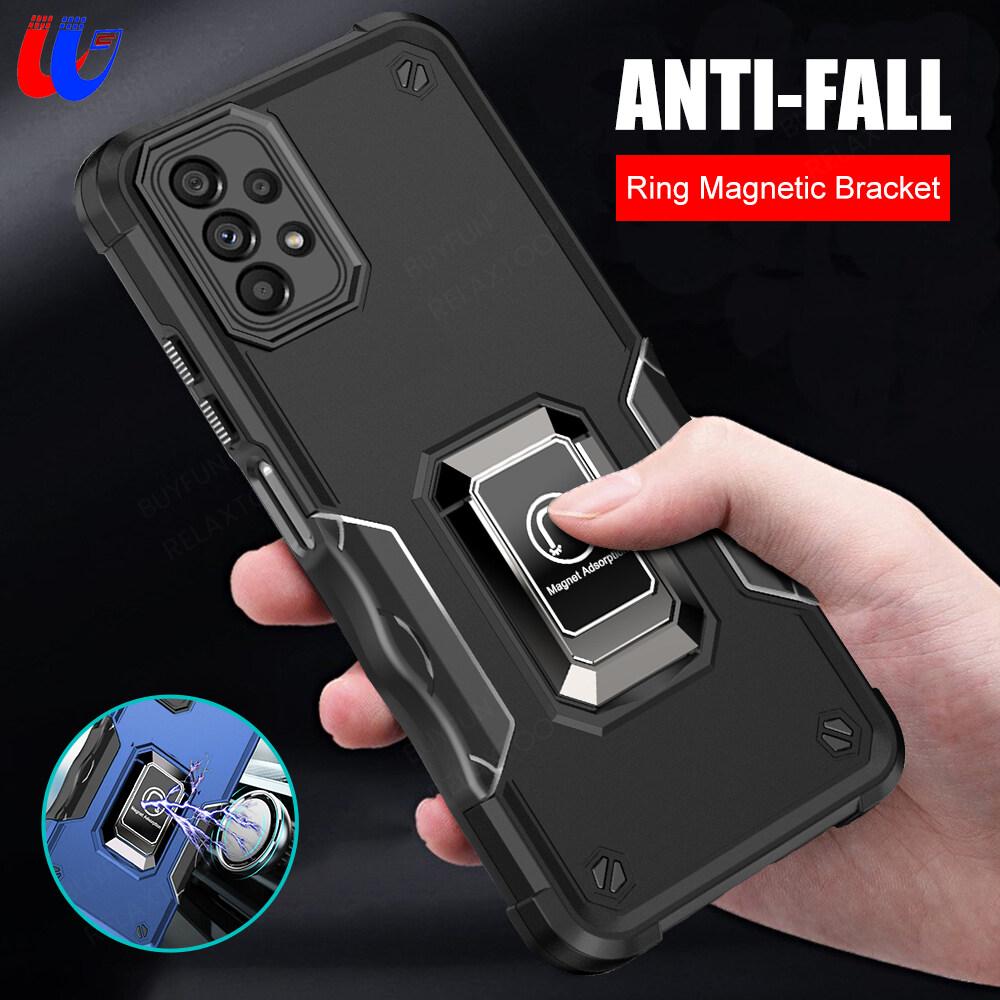 สำหรับ Samsung A53 5G กรณี Anti-Knock ป้องกันกรณีแม่เหล็กกลับปกคลุม Fundas สำหรับ Samsung Galaxy ...