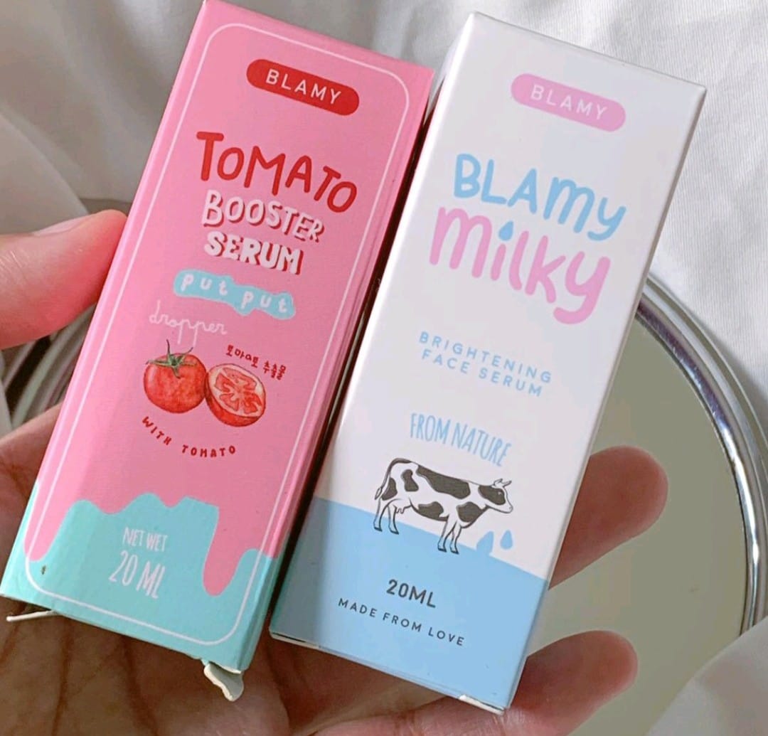 Blamy Tomato Booster Serum 20 ml. ???? เซรั่มมะเขือเทศหน้าใส / เซรั่มนม ...