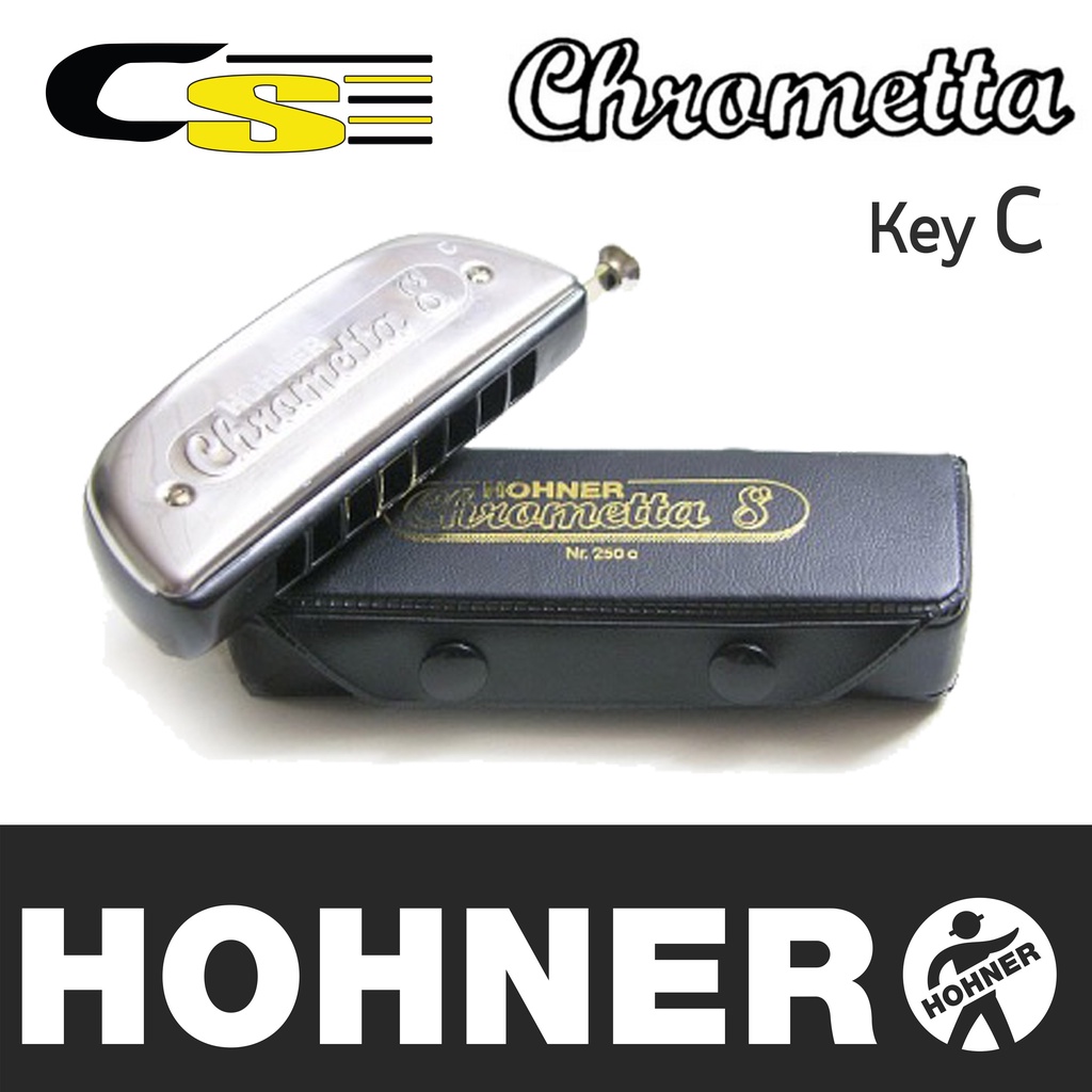Hohner Chrometta 8 ,Chrometta 10 ,Chrometta 12 ,Chrometta 14 Harmonica ...