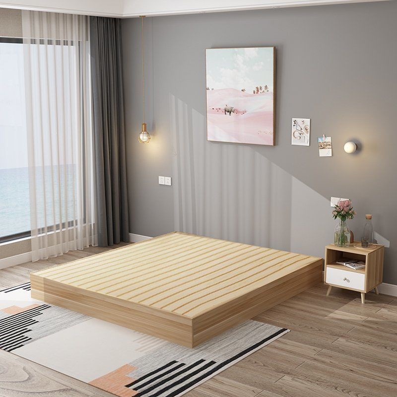 [COD] bed frame single double 1.5 meters simple floor-to-ceiling low ...