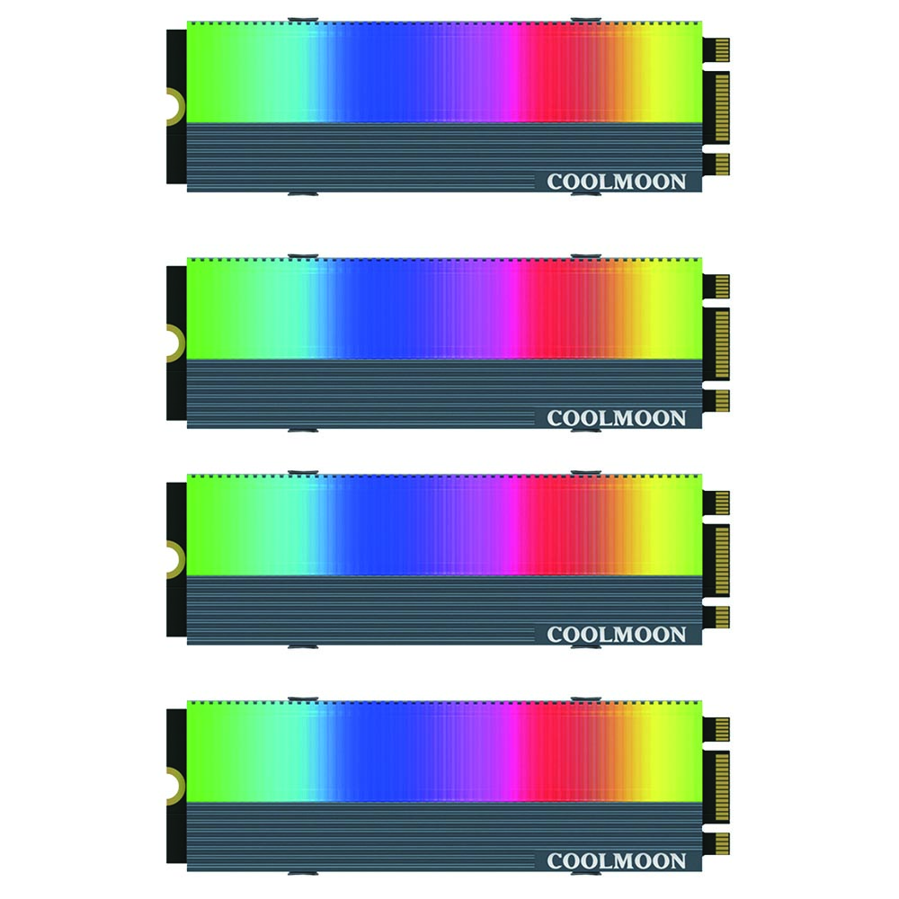 COOLMOON CM-M2A NVME NGFF M.2 2280 Solid State Drive Hard Disk Heatsink ...
