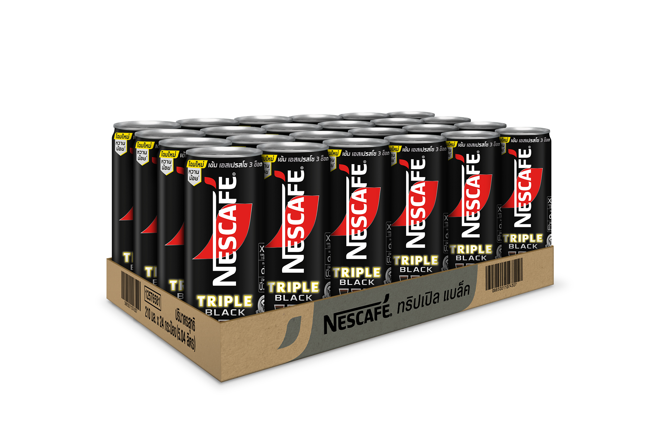 NESCAFÉ RTD TripleBlackLsSgr 24x210ml - Nescafe Official Store - ThaiPick