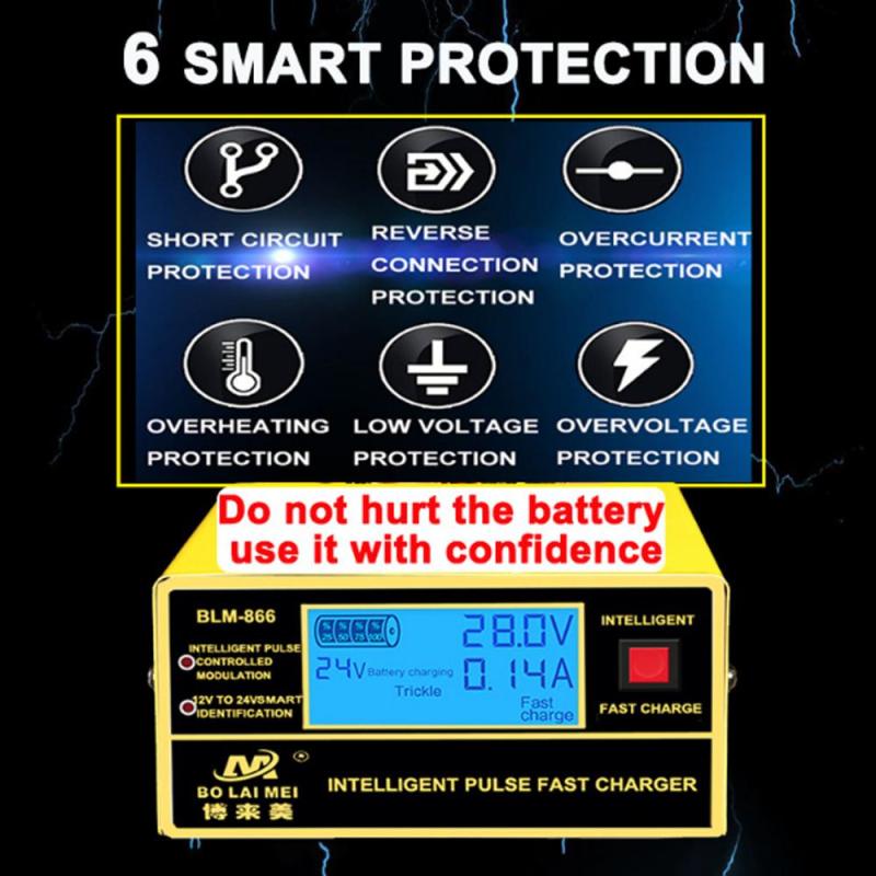 ส่งฟรี เครื่องชาร์จแบตเตอรี่รถยนต์อัจฉริยะ intelligent Pulse Fast ...