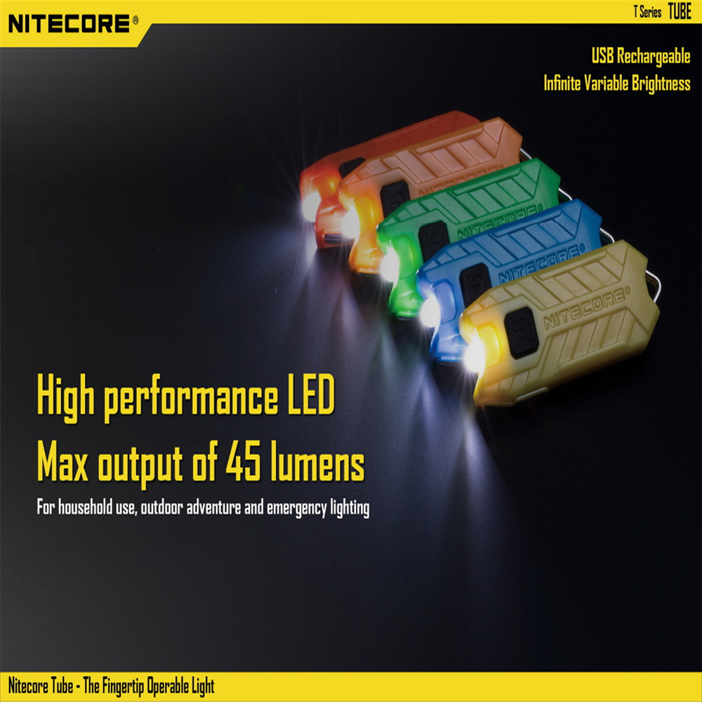 NITECORE Flashlight Tube v2.0Portable Light Weight USB Rechargeable EDC ...