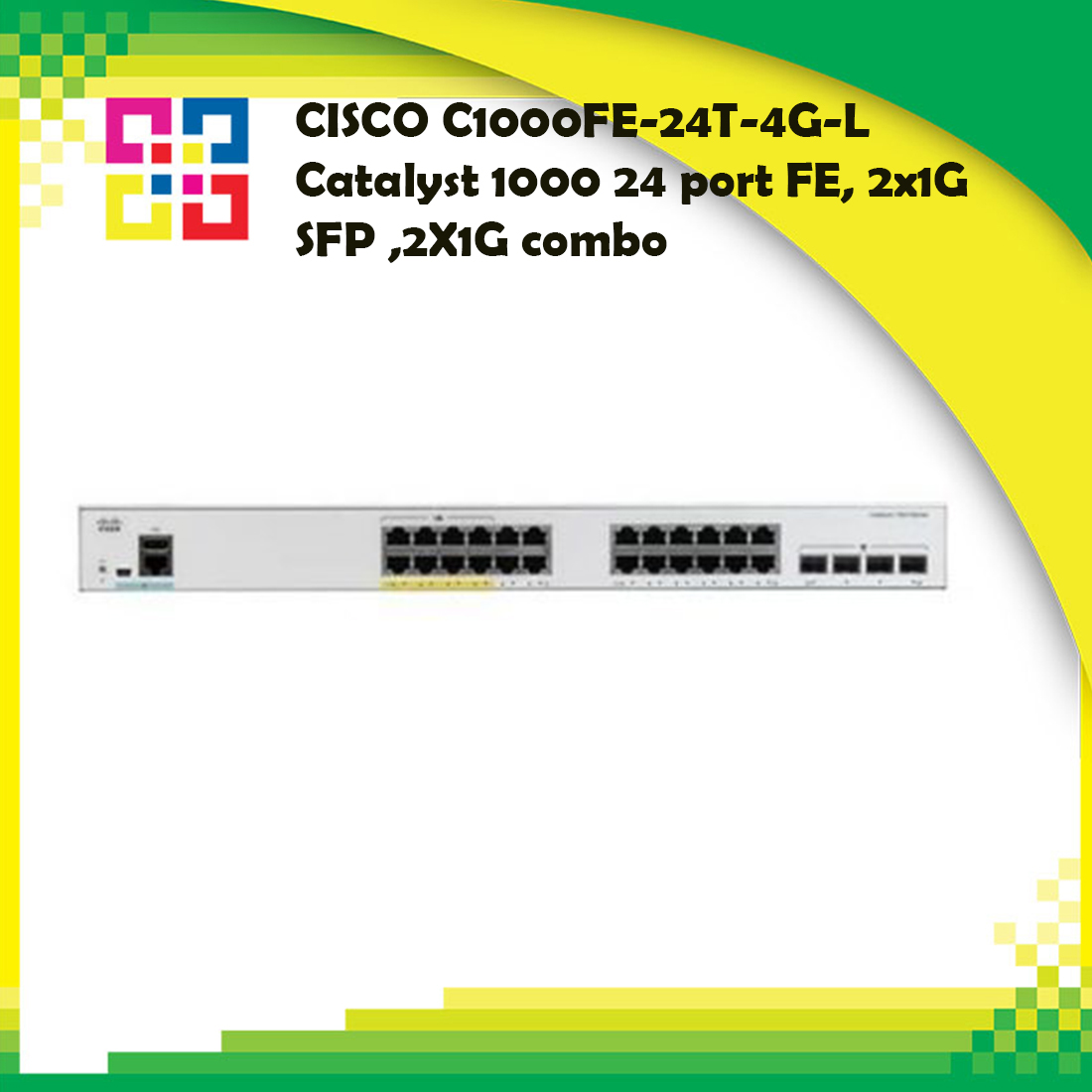 CISCO C1000FE-24T-4G-L Catalyst 1000 24 port FE, 2x1G SFP ,2X1G combo ...