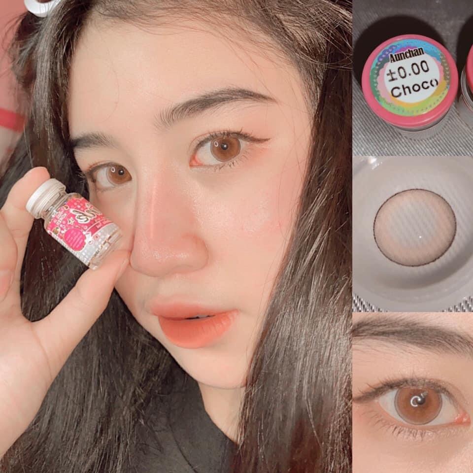 aunchan choco เลนส์ตัดขอบเลนส์กลางไม่โต | Lazada.co.th