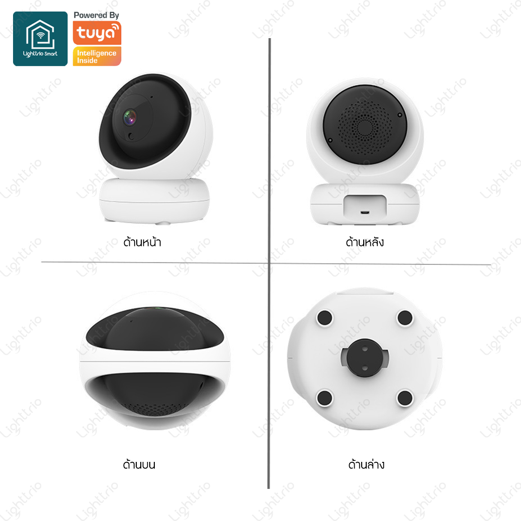 Smart Camera Wi-Fi กล้องวงจรปิดอัจฉริยะ สามารถหมุนได้ มี AI Human ...