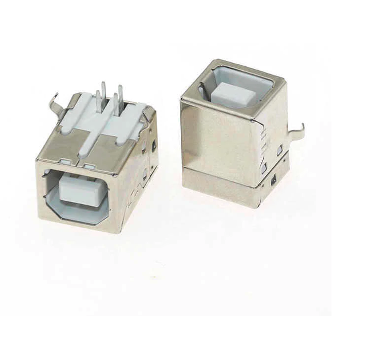 USB square socket USB-B female 90 degree curved | Lazada.co.th