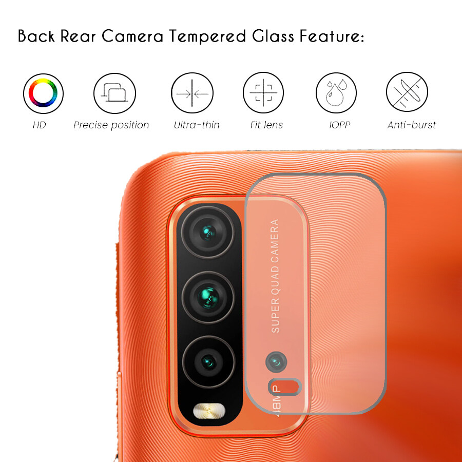 2in1 camera lens film+3D tempered glass for Xiaomi Redmi 9T 9A 9C 8 8A ...