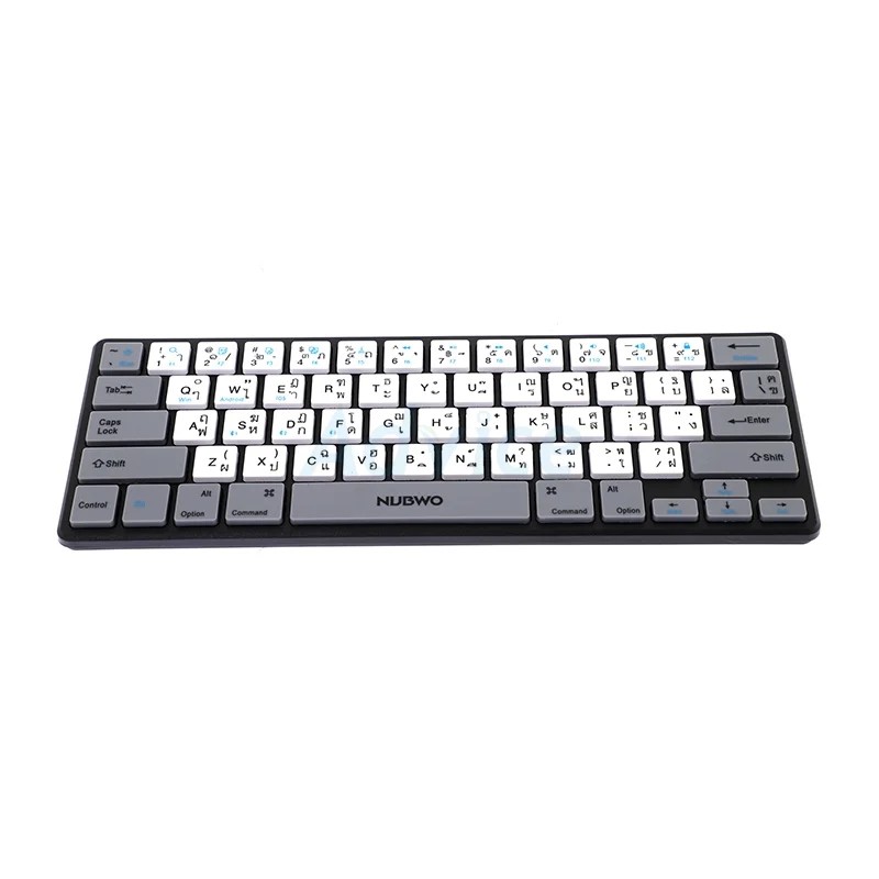 คีย์บอร์ดบลูทูธ NUBWO NKB-103 Keyboard Bluetooth 60 Layout THEN ขนาด ...