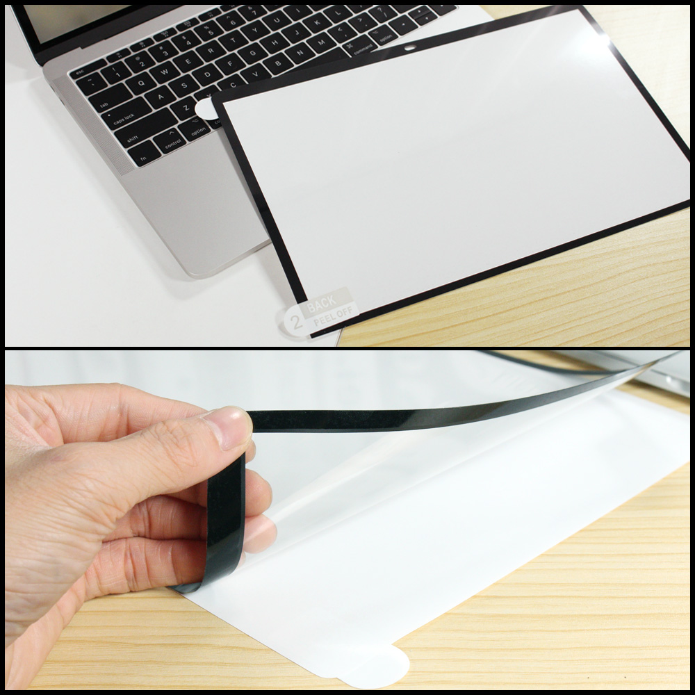 Black frame Screen sticker HD Anti Scratch Screen Protector for MacBook ...