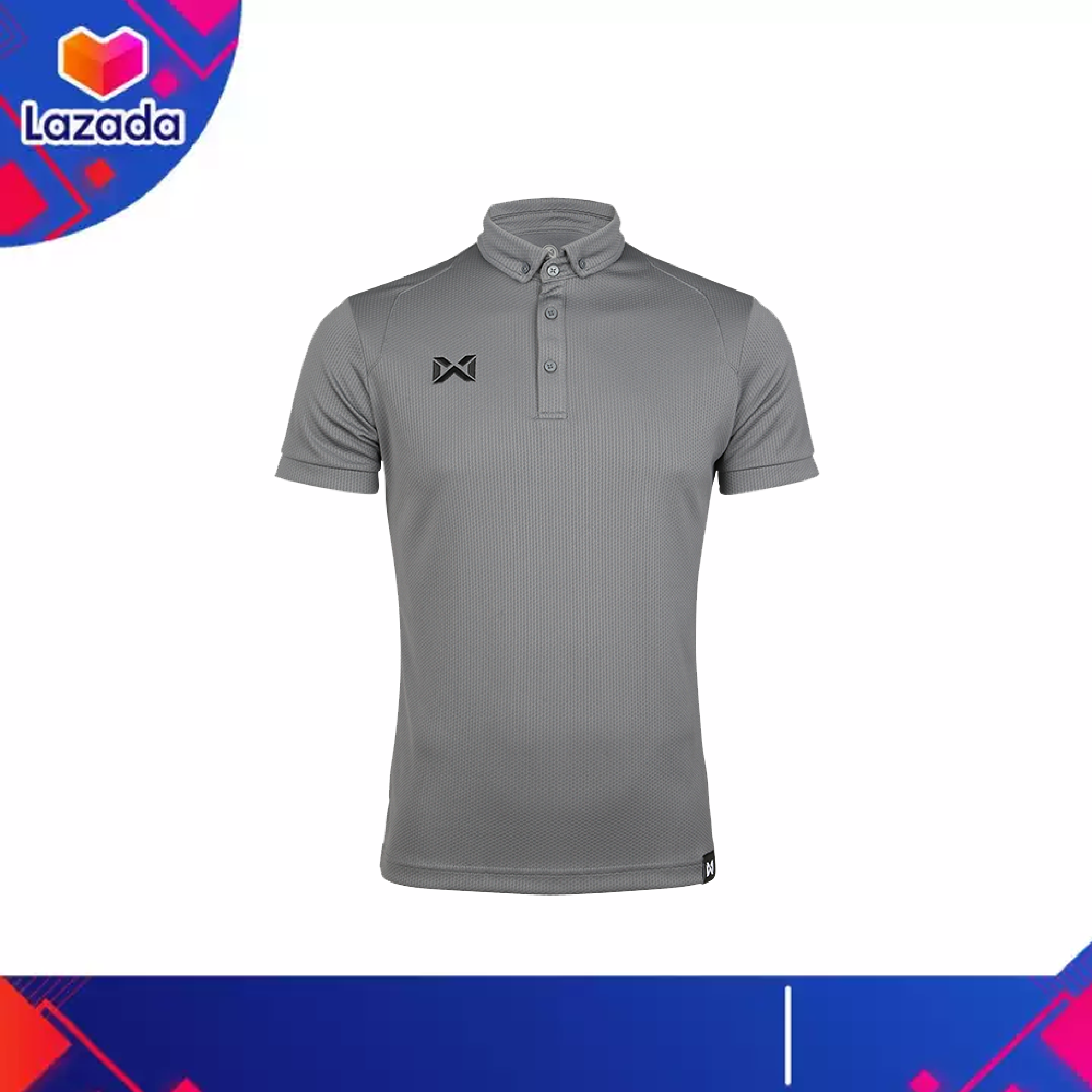 เสื้อโปโล WARRIX WA-3315N-AA สีเทา | Lazada.co.th