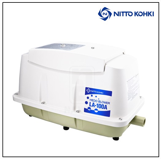 ปั๊มลม เครื่องเติมอากาศระบบลูกสูบ NITTO KOHKI (MEDO) รุ่น LA-100A No.1 ...