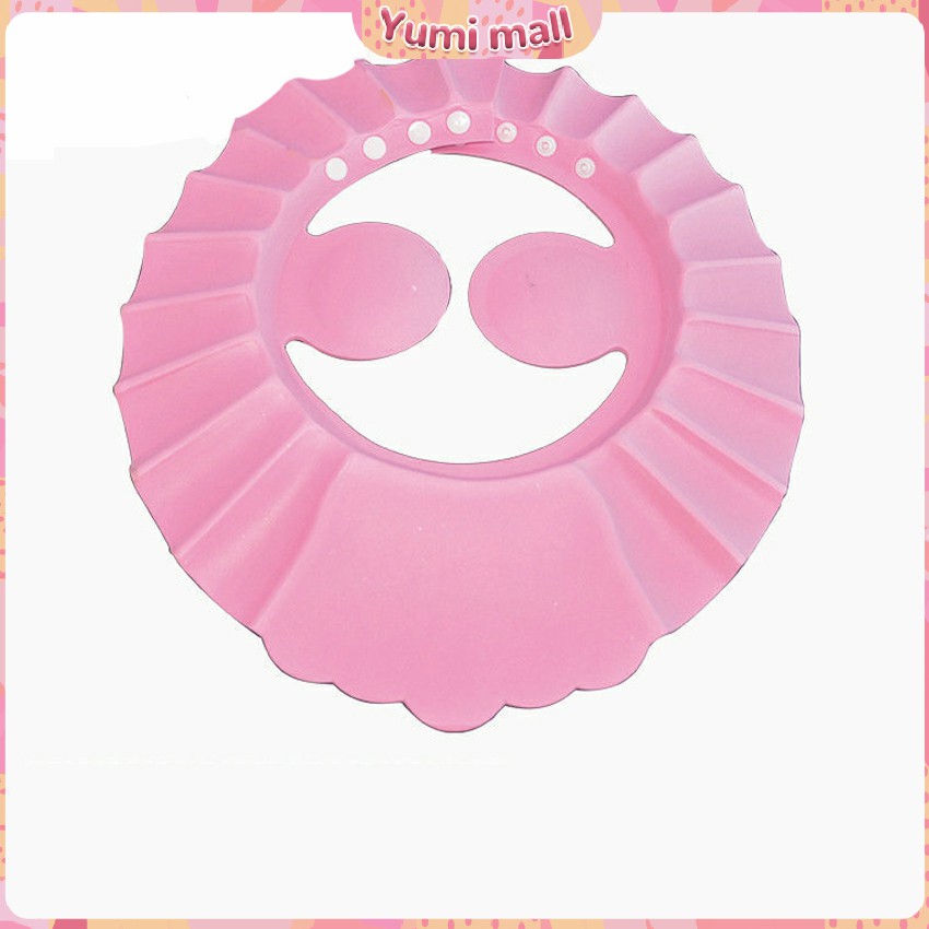 Yumi หมวกอาบน้ำ กันน้ำ สำหรับสระผมเด็ก ปิดหูปรับได้ Baby waterproof ...