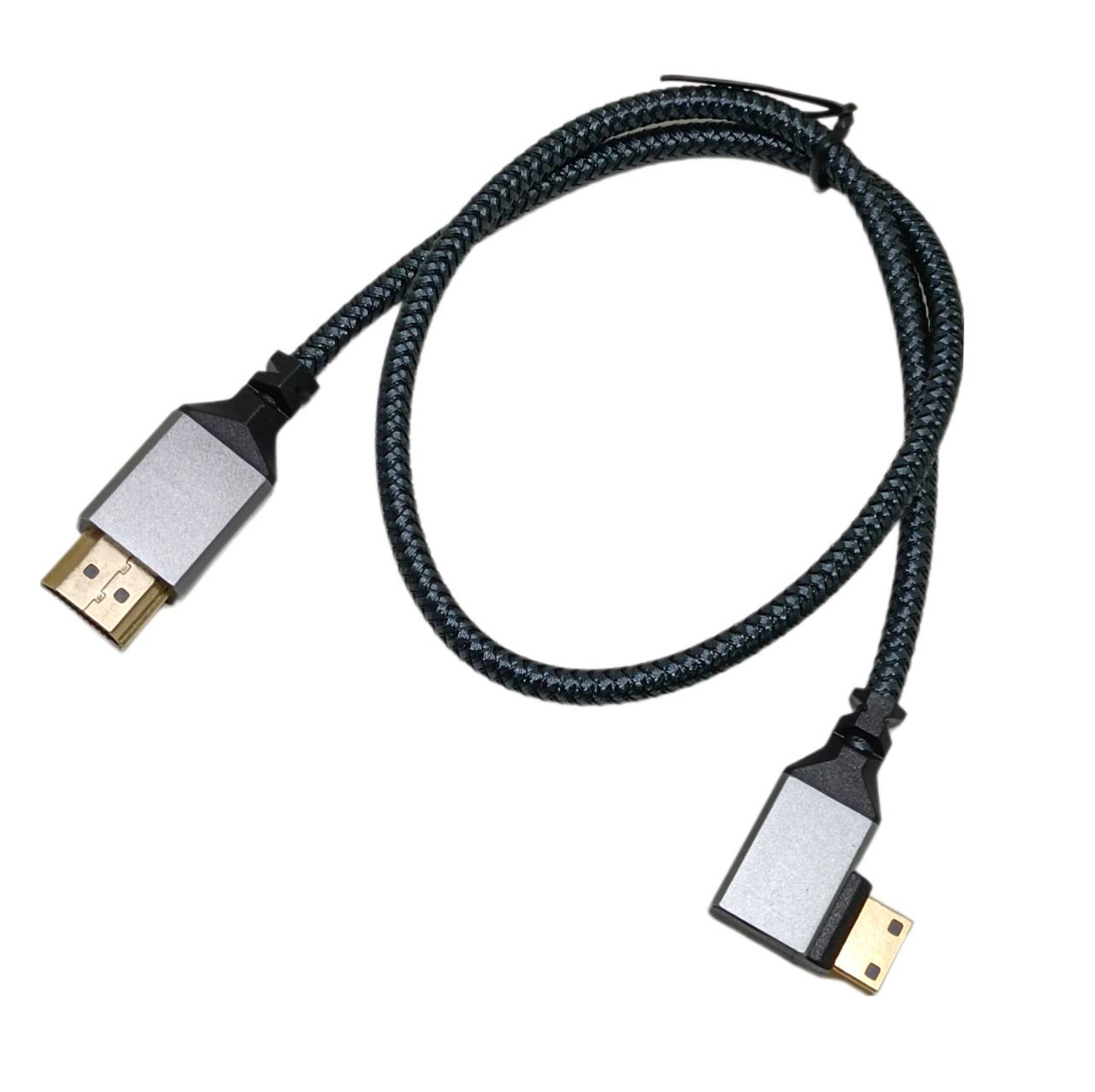 สาย mini HDMI แบบสั้น 50cm V2.0 MINI HDMI Cable Left turn Right turn ...