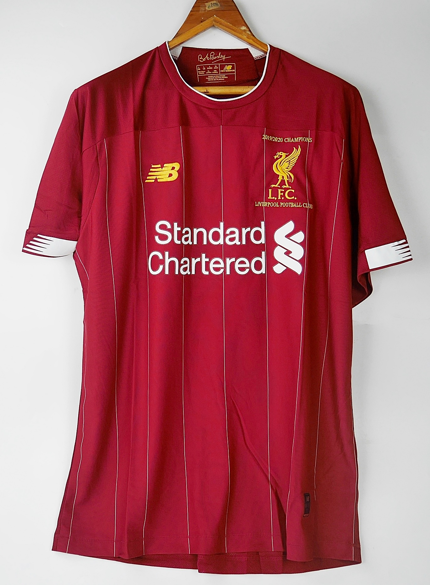 A18 1920 CHAMPIONS LIVERPOOL HOME 2019-2020 EMBROIDED ลิเวอร์พูล ปัก ...