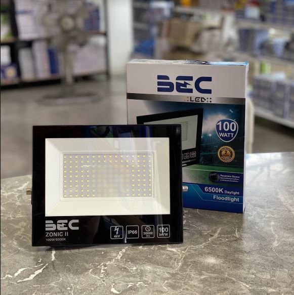 BEC LED Floodlight 10W-100W Daylight 6000K Model Zonic - JE Electrical ...