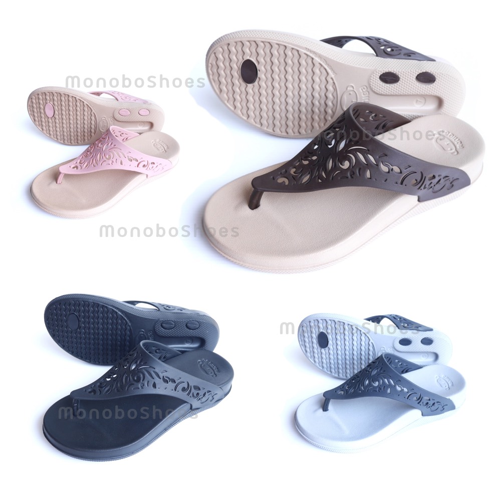 รองเท้าแตะแบบสวมหูหนีบ MONOBO รุ่น MONIGA6 พื้นหนา นิ่ม ใส่สบาย ไม่เจ็บ ...
