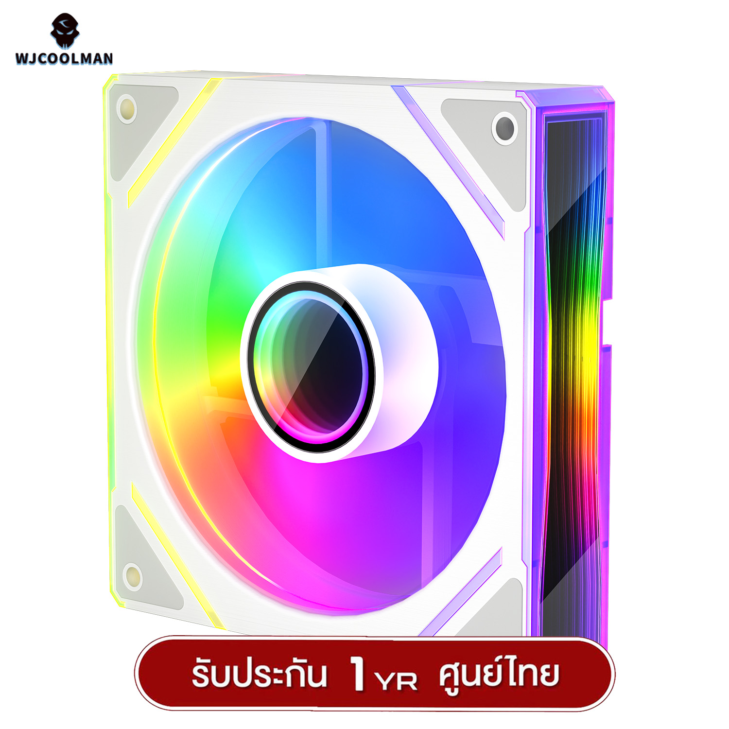 พัดลมระบายความร้อน WJCOOLMAN Mirror 6 Plus ARGB Side View 12CM Cooling ...