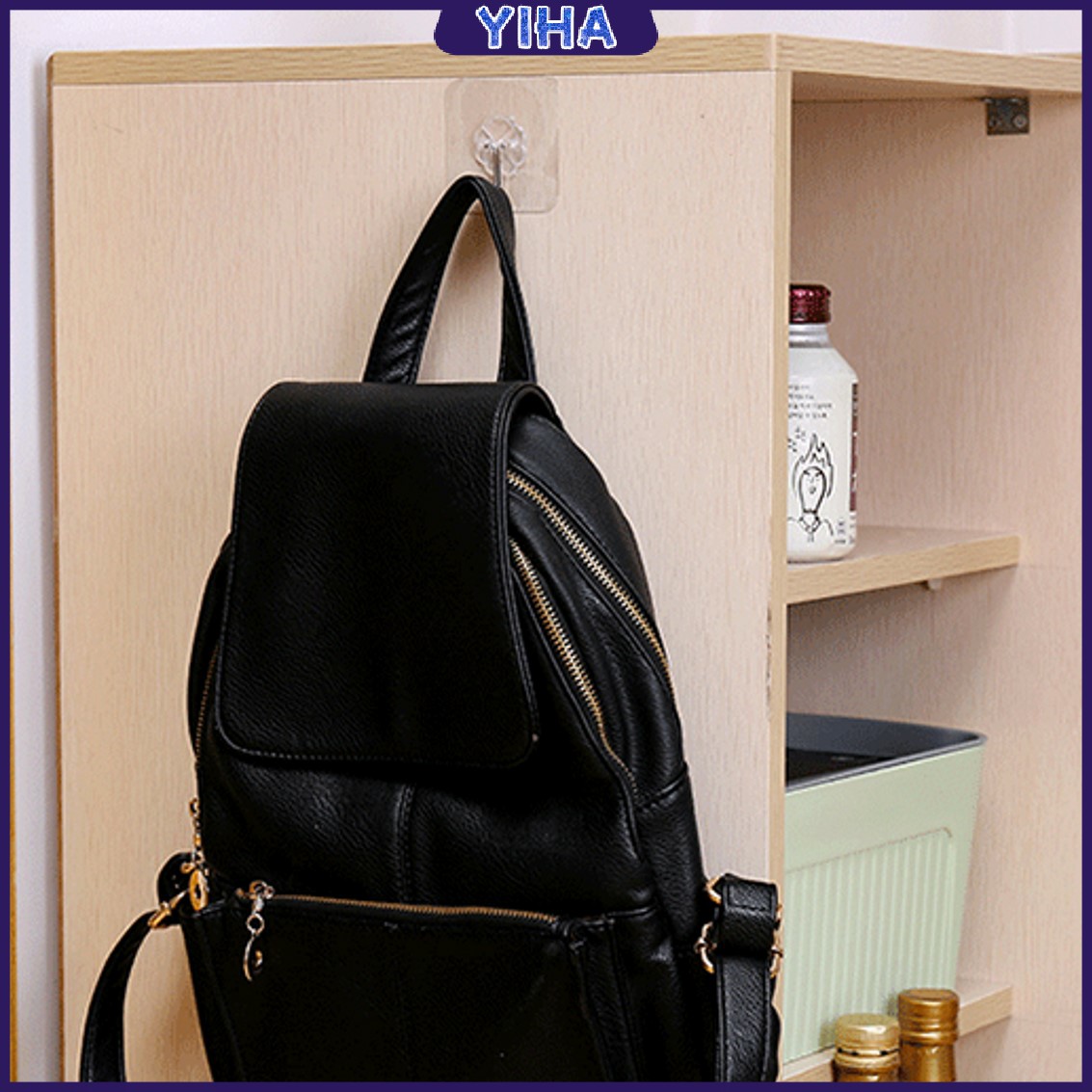 Yiha ตะขอติดผนัง ตะขอใหญ่ติดผนัง ตะขอติดผนัง ตะขอยึดฝาผนังแขวนสิ่งของ ...