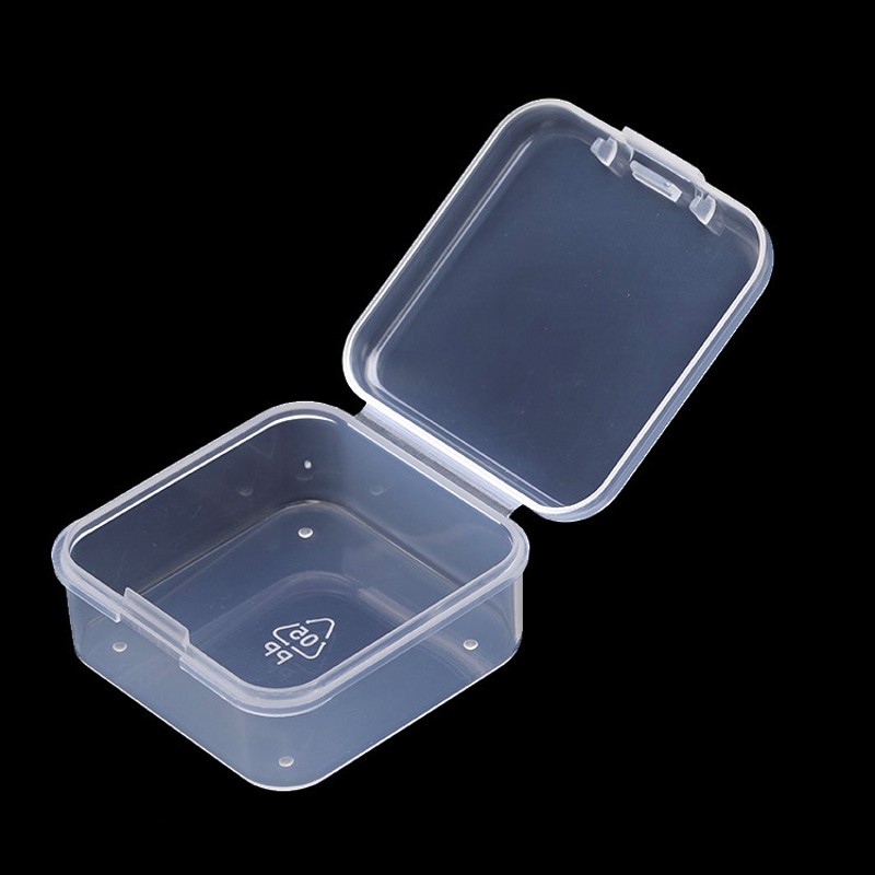 6Pc Mini Boxes Square Clear Plastic Jewelry Storage Case Container Packaging Box for Earrings ...