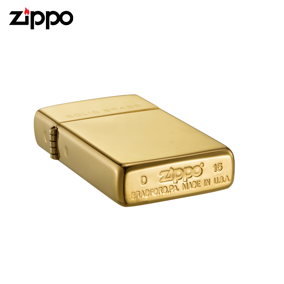 Zippo Slim High Polish Brass Pocket Lighter Zippo 1654 Slim - Zippo ...